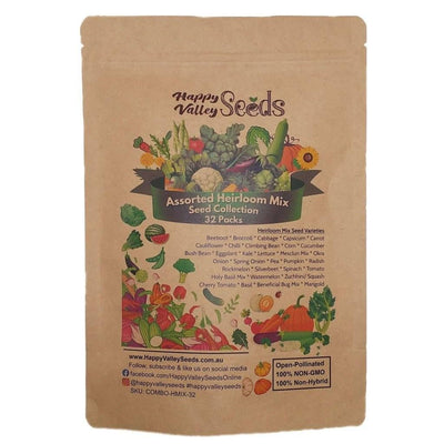 Buy Assorted Heirloom Mix Seeds Collection - 32 Packs - COMBO PACK ...